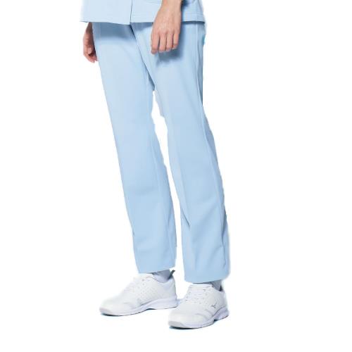 [ミズノ] レディースパンツ 女性用 パンツ 美シルエット ウエスト調整 吸汗速乾 ノータック [制菌/制電/透防止] 医療 介護 メディカル 制服 MZ0070 C-3 サックス 3L