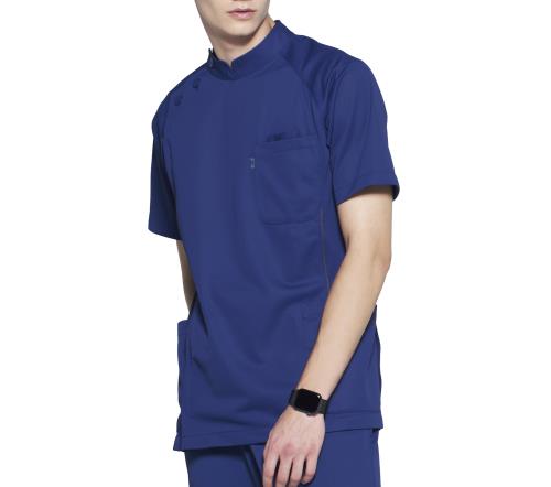 [ミズノ] メンズケーシージャケット ケーシージャケット メンズ [制菌/吸汗速乾/透防止/制電] 医療 介護 白衣 メディカル リハビリ 歯科 整体院 整骨院 鍼灸院 全7サイズ 全3色 MZ0049 C-5 ネイビー 5L