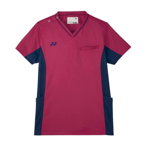 [ヨネックス] キラク 医療・介護用 汗を吸ってすぐ乾いて軽い！ ストレッチ素材でよく伸びる カラー豊富 細見えスクラブ CY800 16バーガンディー 2XL