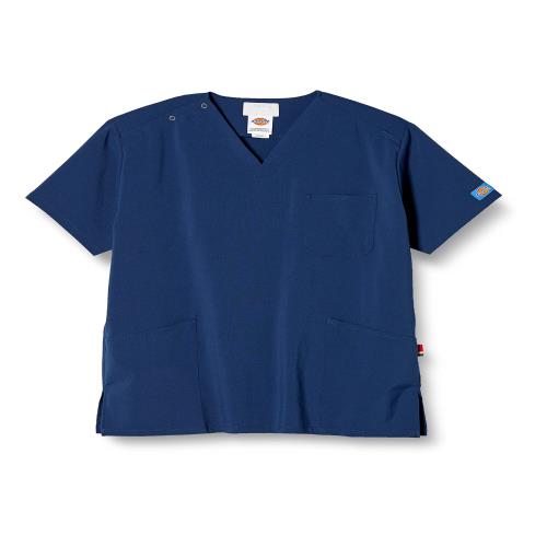 [ディッキーズ] メンズ 男性用 白衣 スクラブ 医療 デニムワストレッチワ7 7072SC D.ブルー 日本 SS (日本サイズS-M相当)