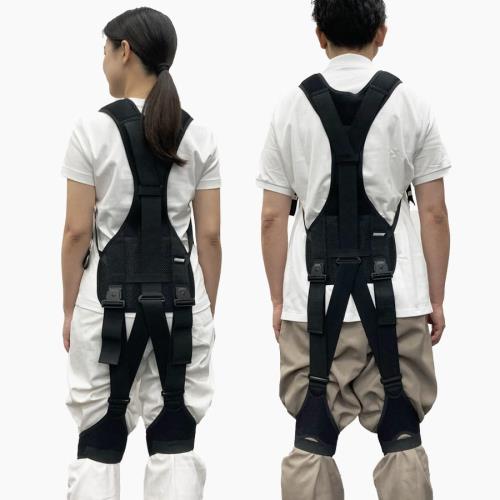 [ホルドン] モーション アシスト ジャケット (S - M (身長) 150 〜 168 cm/男女兼用/ブラック) 腰 腰痛 負担軽減 (介護/工事/引越し) 仕事用 作業用