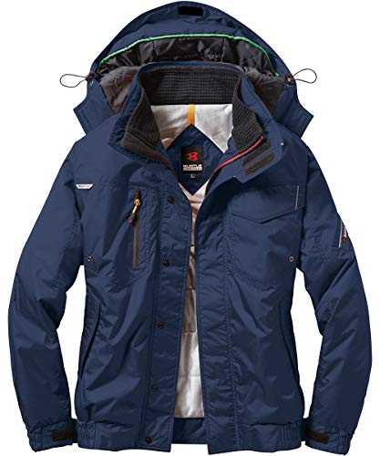 バートル（BURTLE） 7210 防寒ブルゾン（大型フード付） 4L 3.ネイビー