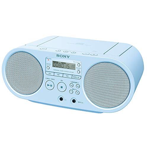 ソニー CDラジオ ZS-S40 : FM/AM/ワイドFM対応 ブルー ZS-S40 L