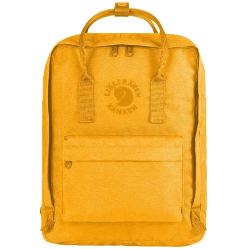 Fjallraven - Re-Kanken リサイクル素材使用 リサイクル可能 Kanken バックパック 毎日のご使用に US サイズ: One Size カラー: イエロー