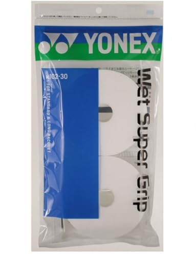 ヨネックス(YONEX) テニス ウェットスーパーグリップ(30本入) ホワイト AC102-30