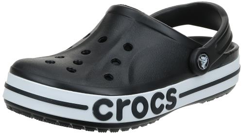 Crocs (クロックス) キッズ クラシック クロッグ (小さなお子様/大きなお子様) - 子供用クロッグ - 合成裏地 - サーキュレーションナブ, ブラック/ホワイト, 11 Women/9 Men