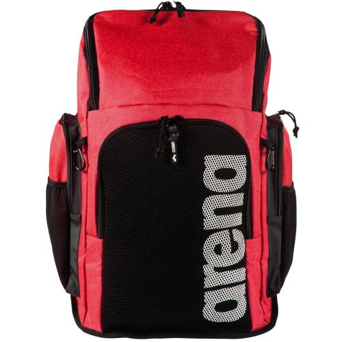 Arena Team 45L 水泳アスリートスポーツバックパック トレーニングギアバッグ 男女兼用 レッドメランジ