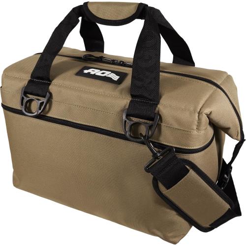 AO Coolers (エーオークーラーズ) 24パック キャンバス ソフトクーラー サンドトープ 23L 軽量 保冷 クーラーボックス クーラーバッグ 保冷バッグ アウトドア キャンプ ピクニック (日本正規品) 正規品5年保証