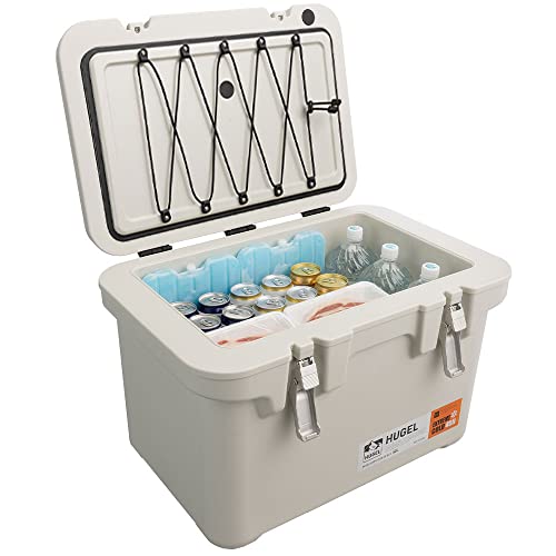 13.3日保冷 アイリスオーヤマ HUGEL 真空断熱クーラーボックス 40L ホワイトアッシュ クーラーボックス レジャークーラー アウトドア キャンプ 大型 スポーツ VITC-40