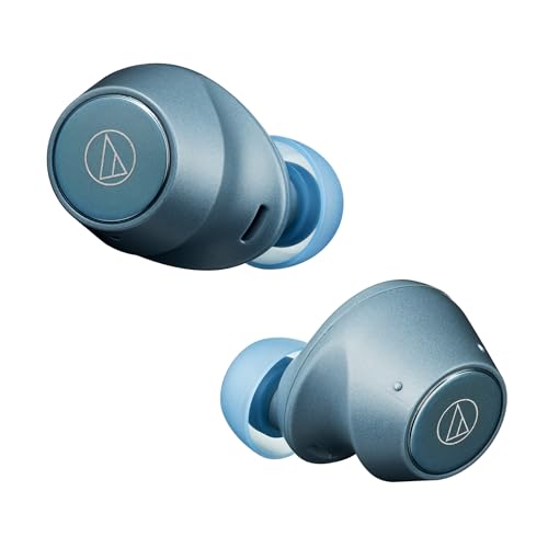オーディオテクニカ ATH-CKS30TW BL ワイヤレスイヤホン bluetooth 完全ワイヤレスイヤホン/重低音 / IP55 防水防塵規格/マルチポイント対応/小型軽量 / 最大約20時間再生 / アプリ対応/ヒアスルー/低遅延モード ATH-CKS30TW BL ブルー