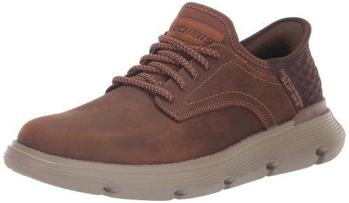 Skechers (スケッチャーズ) メンズシューズ Garza Gervin (ガルザ - ガービン) スリップインズ, ブラウン, 11.5 Wide