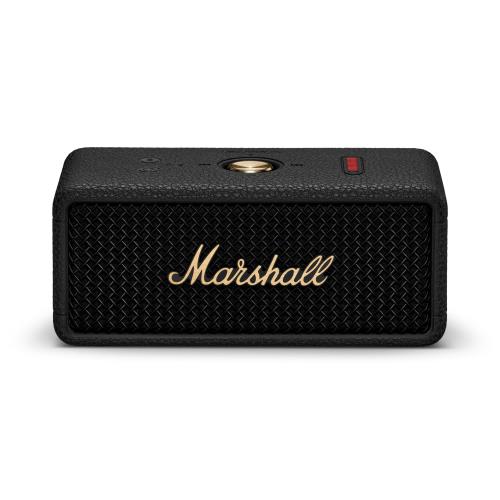 Marshall ワイヤレスポータブル防水スピーカー Emberton III ブラックブラス 連続再生32時間/IP67防水仕様/小型/急速充電 国内正規品