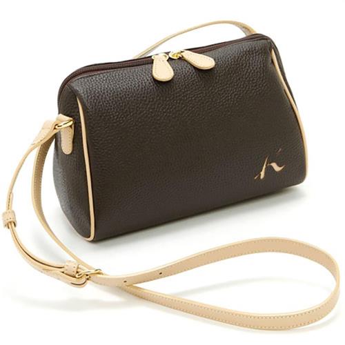 [キタムラ] 斜め掛け ショルダーバッグ R-0613 チョコ/ベージュ [茶色] 62501