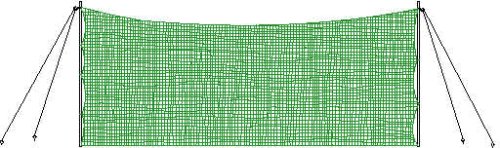 SSK(エスエスケイ) 野球 グラウンド備品 バックネット グリーン SN019G