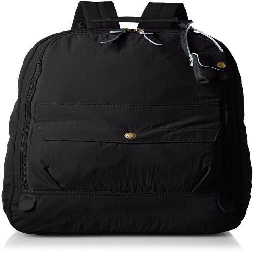 [トーラ] リュック ウォッシュナイロン/カウレザー レディース ブラック