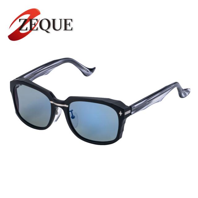 ゼクー リンクス マッドブラック/フェードグレー トゥルービュースポーツ/ブルーミラー ZEQUE 偏光サングラス タレックス F-2104 釣り od ‥