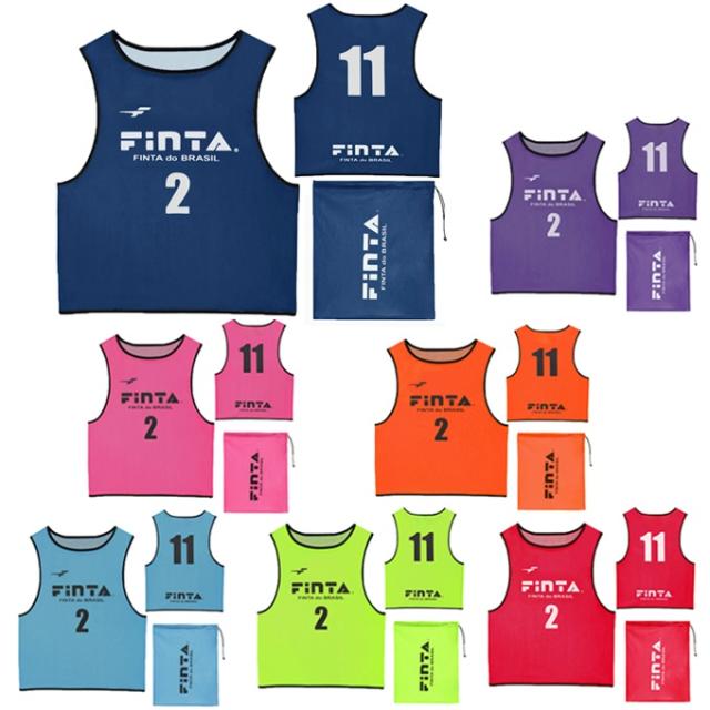 【メール便送料無料】FINTA ビブス ジュニア 昇華 ビブス10枚セットJR 番号入り FT3526 sc