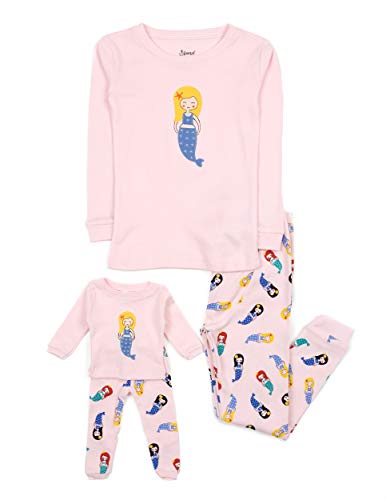 Leveret キッズ&幼児用パジャマ 人形&女の子用パジャマ コットン100%セット(幼児-14歳) アメリカンガール用 US サイズ: 8 Years カラー: ピンク