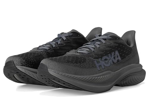 HOKA メンズ Mach 6 スニーカー, ブラック, 14