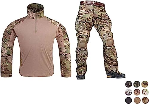 Emerson エアソフト ミリタリー bdu タクティカル スーツ コンバット Gen3 ユニフォーム シャツ パンツ, Mc Tropic, Small