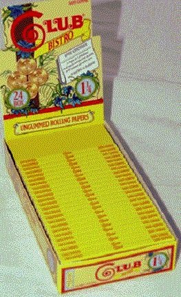 Club Modiano ローリングペーパー ビストロ 1 1/4 シガレット フルボックス 24パック 糊なし