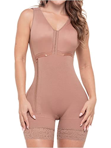 Sonryse 女性用シェイプウェア | Fajas Colombianas Reductoras y Moldeadoras, 053 モカ, X-Small