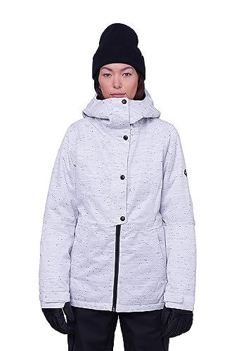 [シックスエイトシックス] スノーボードウェア ジャケット レディース Rumor Insulated Jacket M2W307 WHITE SLUB M