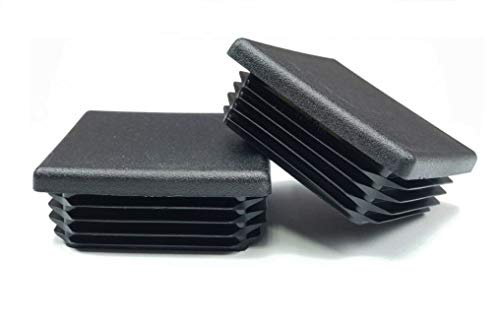 OGC (4パック) - 2 1/2インチ正方形チューブ プラスチックプラグキャップカバーチューブ 丈夫な椅子グライドインサート仕上げ