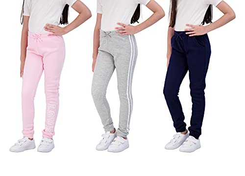 Star Ride ガールズ 3枚パック フリース アクティブ ジョガー スウェットパンツ 子供服 アスレチックファッション カジュアルウェア US サイズ: 6X カラー: ピンク