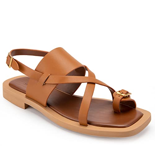 Aerosoles レディース St.Barth フラットサンダル, タンレザー, 10.5