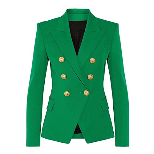 クラシック レディース カジュアル ブレザー 無地 スリム オータム グリーン ブレザー, グリーン, Largeの通販はau PAY ...