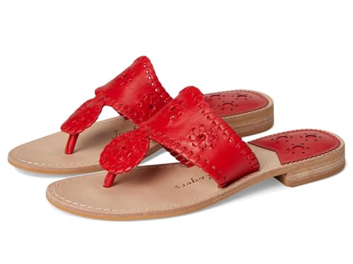 Jack Rogers レディース Jacks フラットサンダル, レッド(Fire Red), 24.5