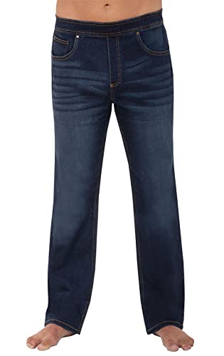 PajamaJeans メンズ ジーンズ - ゴムウエストパンツ メンズ, インディゴウォッシュ, XX-Large
