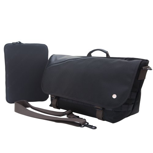 Token ユニ グランドアーミー ミディアム メッセンジャーバッグ - ブラック, ブラック///ホワイト, M, クロスボディバッグ