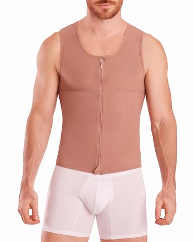 Shape Concept Fajas Colombianas para Hombres メンズ ガードル 高圧縮 ガーメン シェイプウェア ボディシェイパー 男性用 SCHO063 US サイズ: XXX-Large カラー: ブラウン