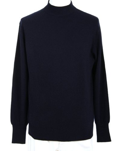 Shephe メンズ モックタートルネック カシミアセーター US サイズ: XX-Large カラー: ブルー Shephe メンズ モックタートルネック カシミアセーター US サイズ: XX