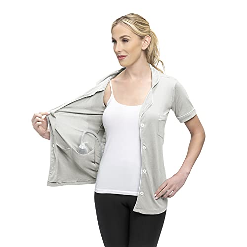 USBD レデイーズ ポスト乳房切除手術回復シャツキャミソール XXL サイズ グレー