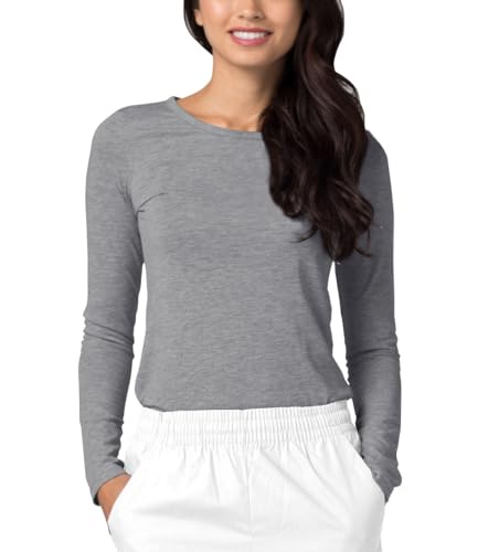 Adar Underscrubs レディース 長袖 アンダースクラブ 快適Tシャツ US サイズ: X-Small