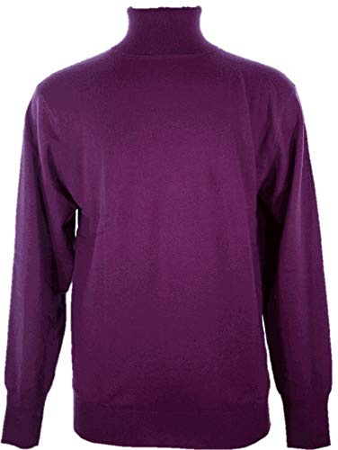 Shephe 4 Ply メンズ タートルネック カシミア セーター US サイズ: XX-Large カラー: パープル
