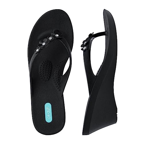 Oka-B レディース Margot Wedge ビーチサンダル, リコリス, 10-11