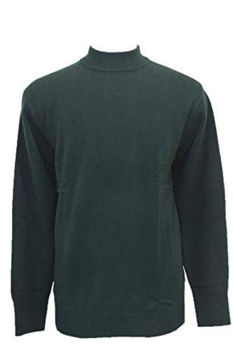 Shephe 4 Ply メンズ モックタートルネックカシミアセーター US サイズ: Medium カラー: グリーン