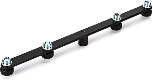 K & M 23600.500.55 4つのマイクマウントバー 3/8インチのロックネジ付き 長さ14.35インチ