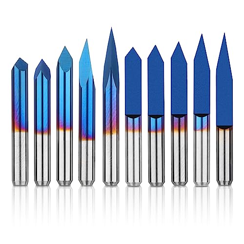 Genmitsu V字彫刻ビットセット 1/8インチシャンク VS10B