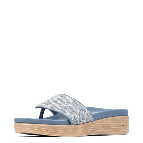 Donald Pliner レディース Fifi ビーチサンダル, デニム, 22.0 cm