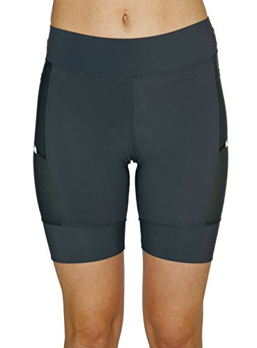 moomotion Womens Revolution 7-inch Tri Short US サイズ: L カラー: グレー