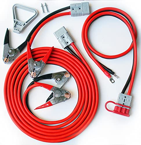 3 pcs- 2ゲージ25 ft Quick Disconnect jumper-boosterケーブルセット、tow-service