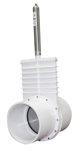 Valterra 6801P PVC 空気式ゲートバルブ グレー 8インチスリップ、メタルシリンダー