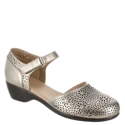 Easy Spirit レディース Denita Mary Jane フラット, ブロンズレザー, 23.5 cm W