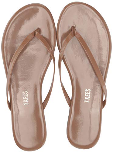 TKEES レディース ファンデーション 光沢 ビーチサンダル US サイズ: 9 カラー: ブルー