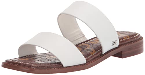 Sam Edelman レディース Haydee フラットサンダル, ホワイト, 6.5